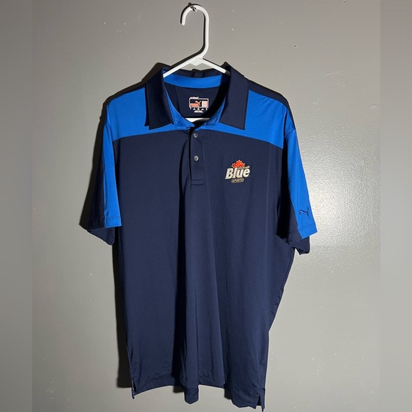 Puma | Shirts | Labatt Blue Puma Golf Polo | Poshmark